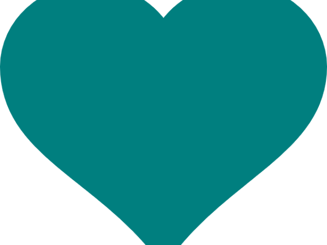 Download Teal Clipart Heart - Heart - Png Download (#3824535) - PinClipart