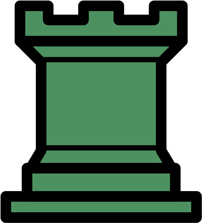 File - Green Rook - Svg Clipart - Full Size Clipart (#3831762) - PinClipart