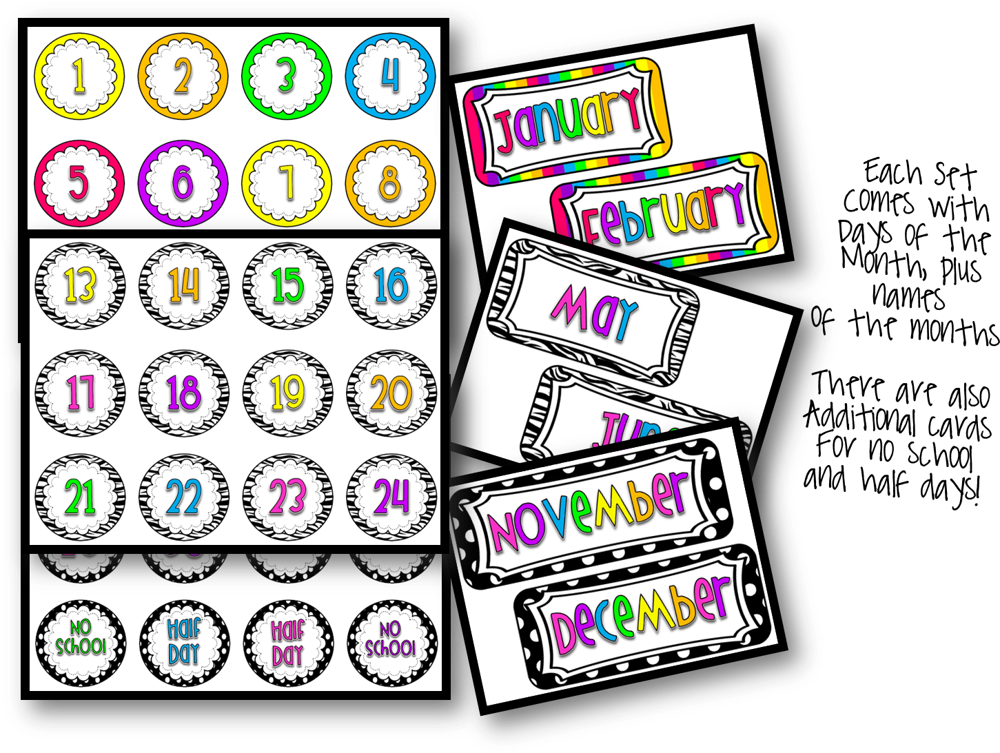 Download {bright Behavior Chart} {polka Dot Behavior Chart} Clipart ...