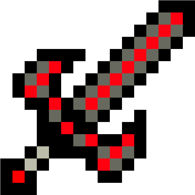 Cursed Sword - Minecraft Stone Sword Pixel Art Clipart - Full Size ...