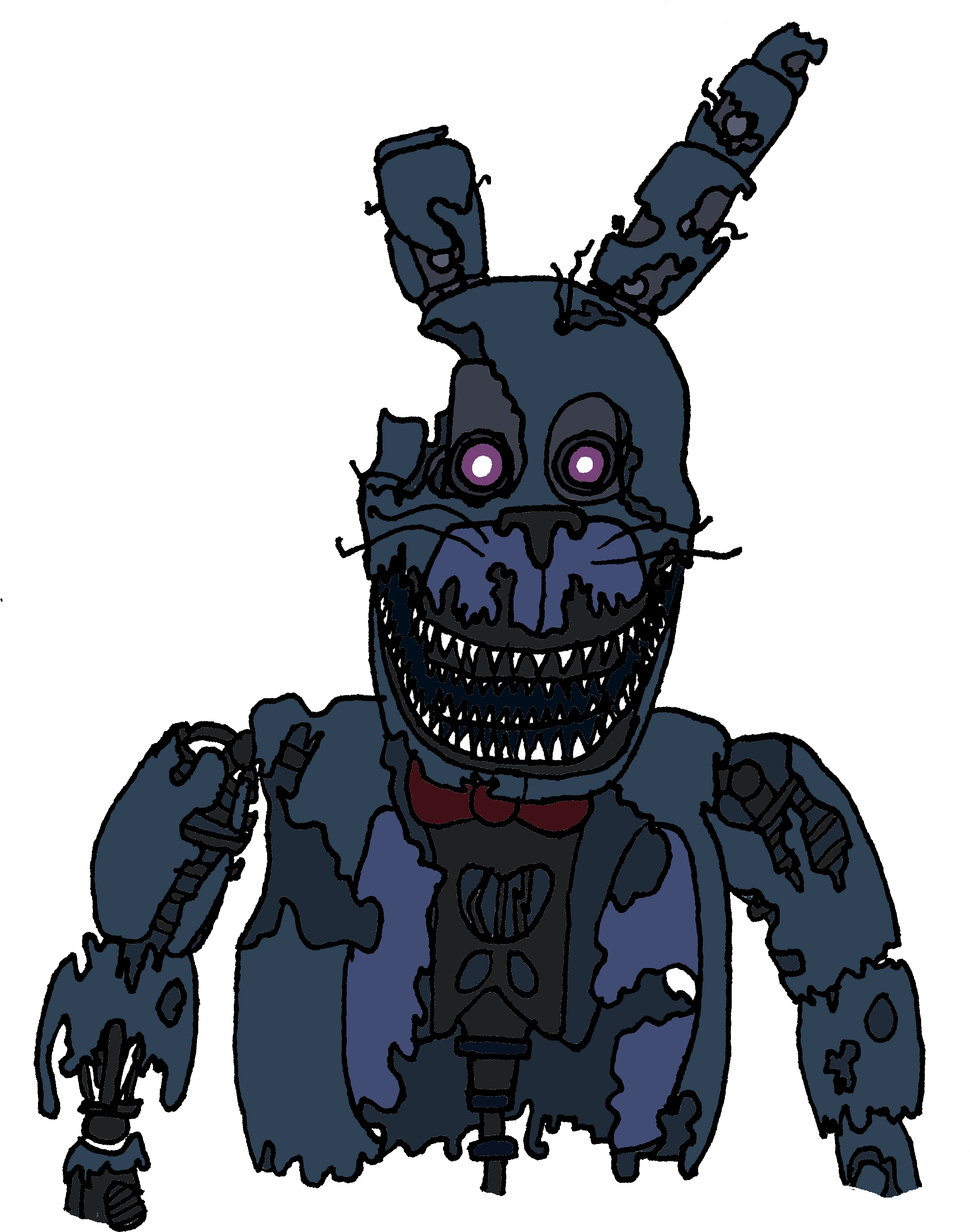 Download Fangamecolored Nightmare Bonnie Boss Art For Me Fangame ...