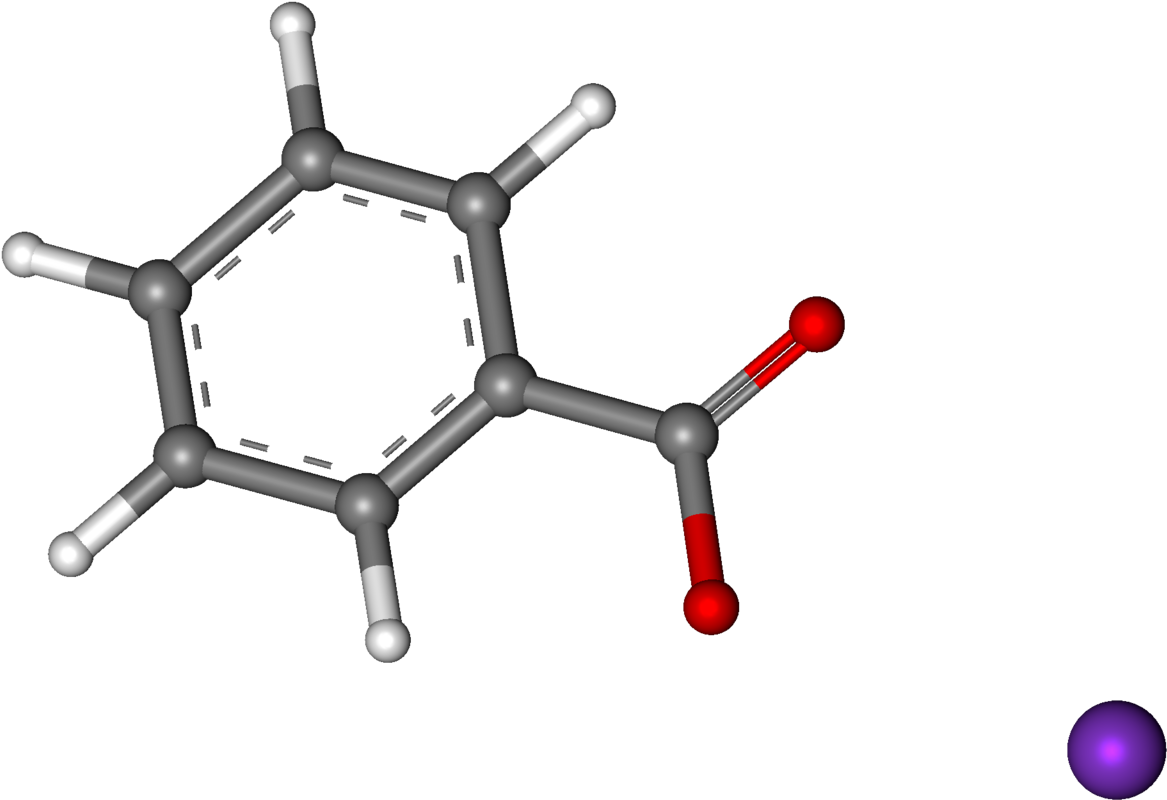 Download Potassium Benzoate Ball And Stick - Ball-and-stick Model ...