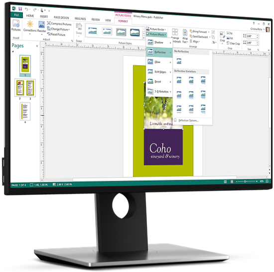 Download Microsoft Publisher - Computer Monitor Clipart (#3843751 ...