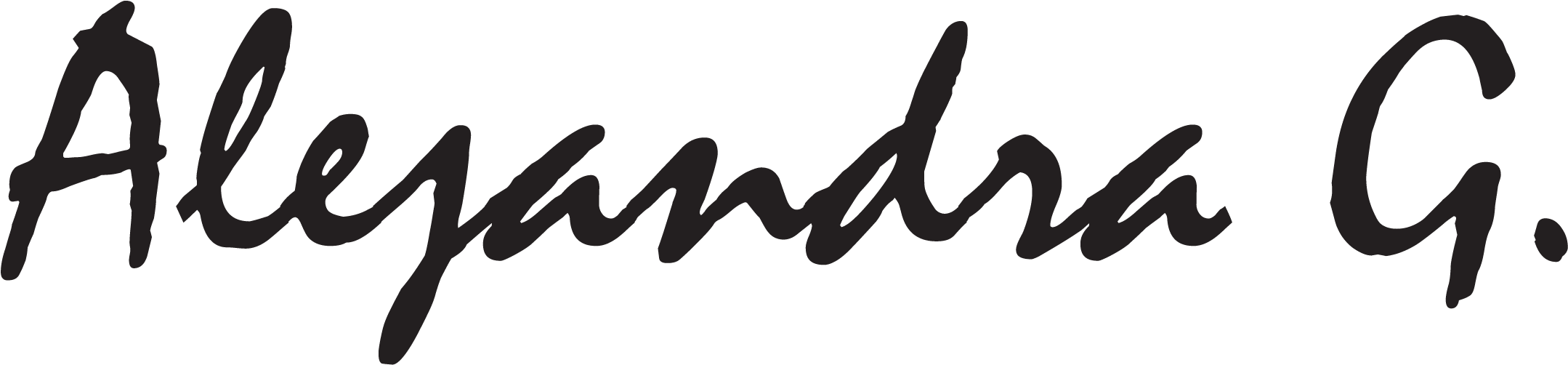 Alejandra G - Calligraphy Clipart - Full Size Clipart (#3849328 ...