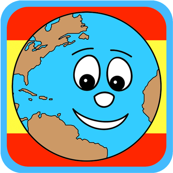 Spanish Language Prodigy 4 - Smiling Globe Clipart Black And White ...