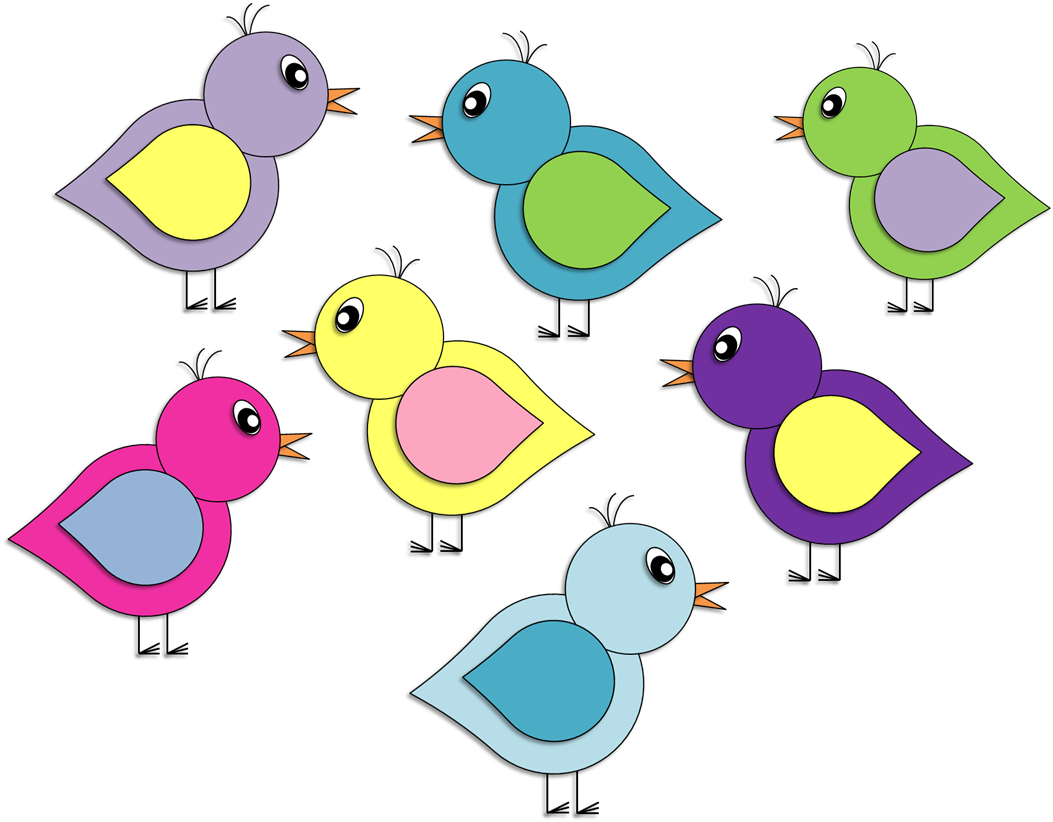 Download Cute Clip Art Birds - Cartoon - Png Download (#3865670 ...