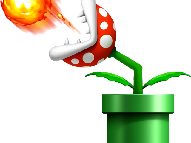Fireball Clipart Super Mario - Mario Fire Plant - Png Download - Full ...