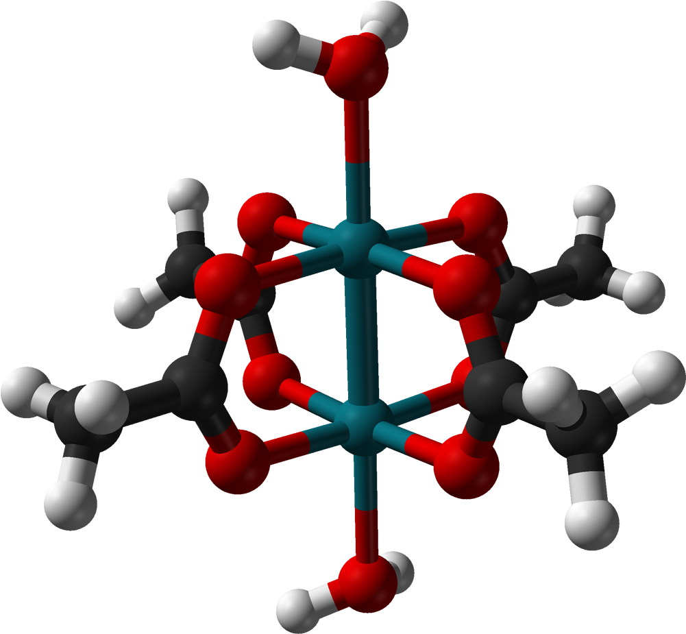 Download Rhodium Acetate Hydrate Dimer From Xtal 1971 3d Balls ...