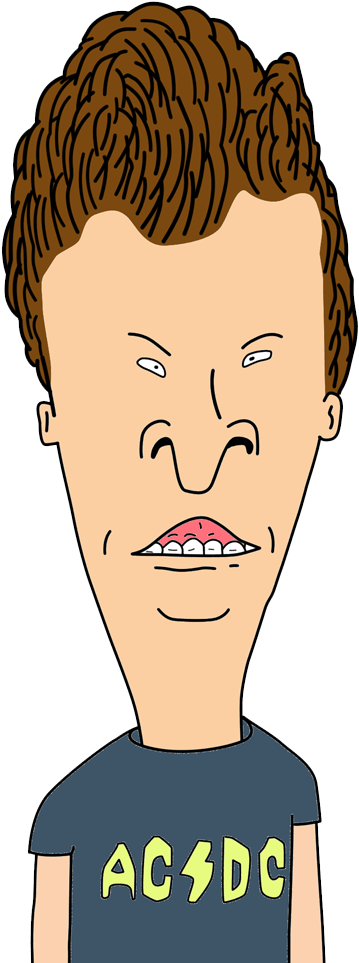 Butthead Acdc - Beavis And Butthead Cornhole Boards Clipart - Full Size ...