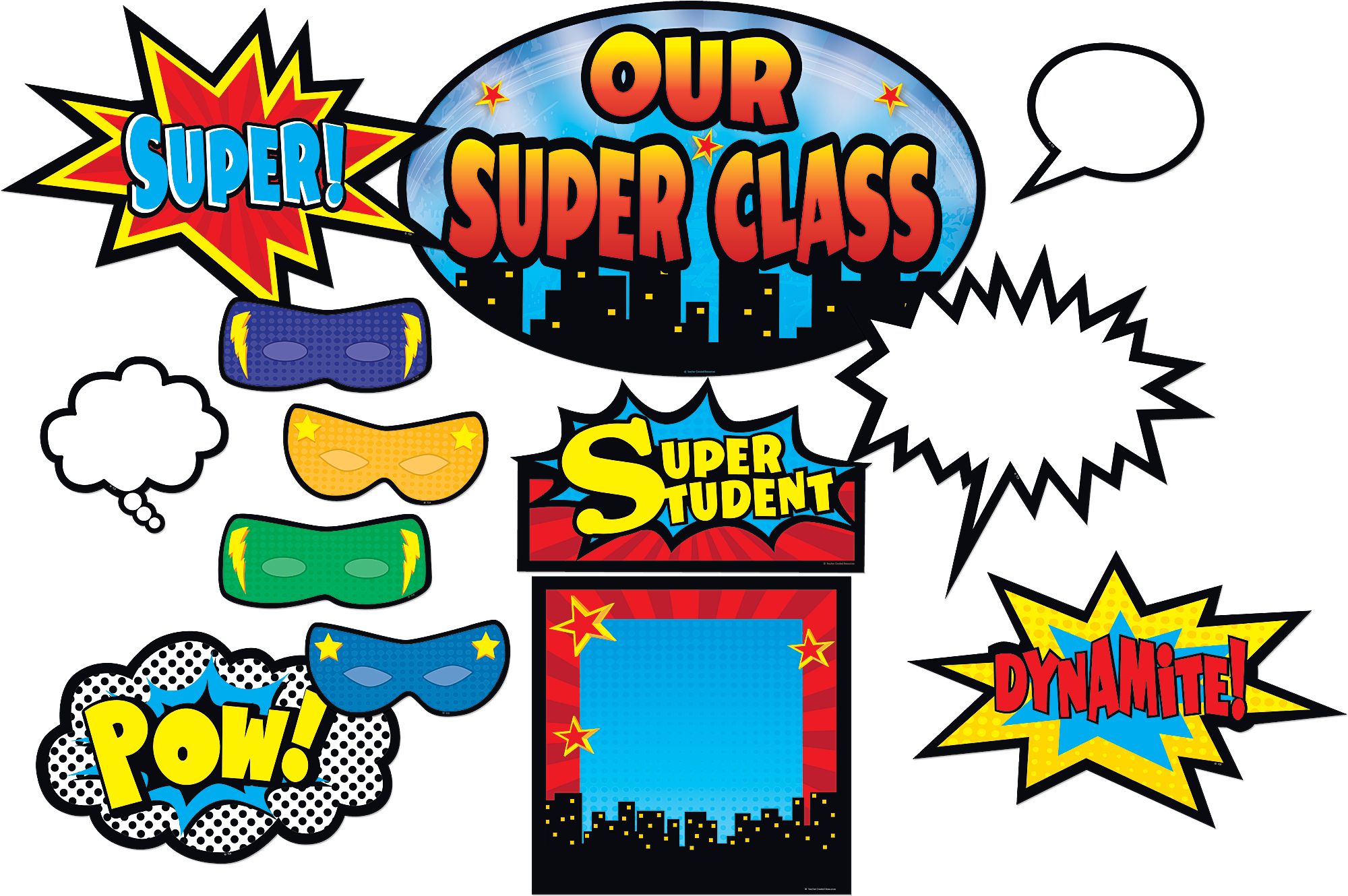 Superhero Bulletin Board Display Set - Teacher Created Resources ...