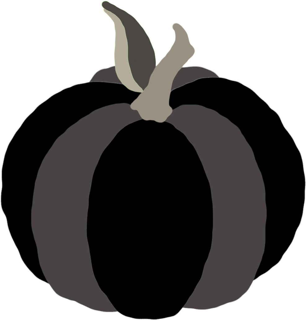 Free Halloween Autumn Fall Thanksgiving Clip Art - Black Pumpkin Clip ...