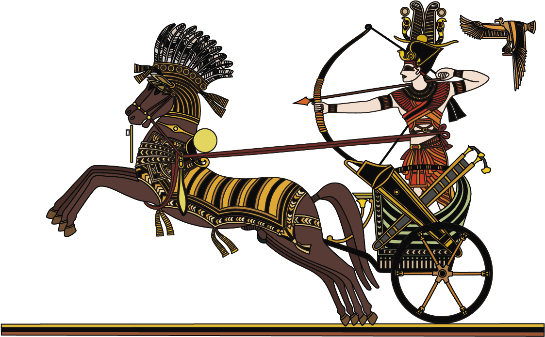 Archery Clipart Chariot Racing - Character And Style In Egyptian Art ...