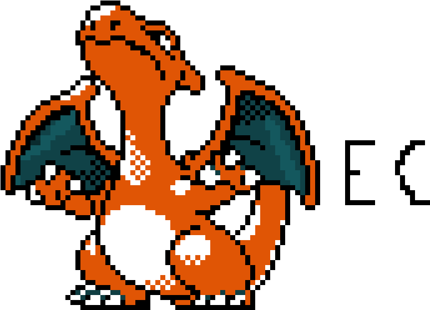 Charizard Full Complete - Charizard 8 Bit Clipart - Full Size Clipart ...