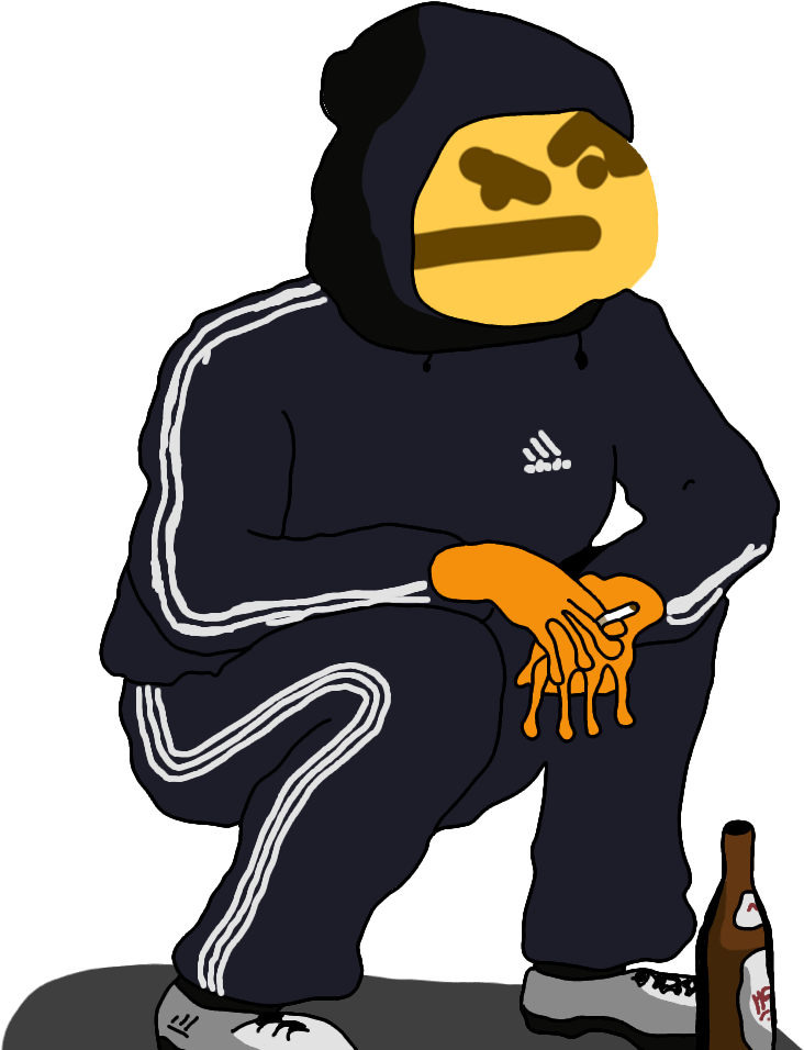 Squatting Like A Retarded Slav - Russian Pepe Clipart - Full Size ...