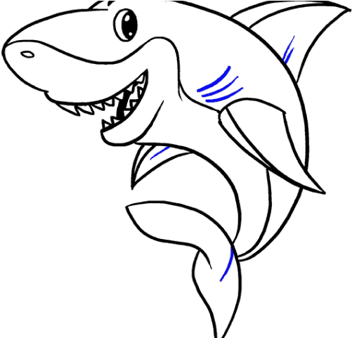 Download Drawn Shark Chibi - Easy Shark Drawings Clipart (#3917141 ...