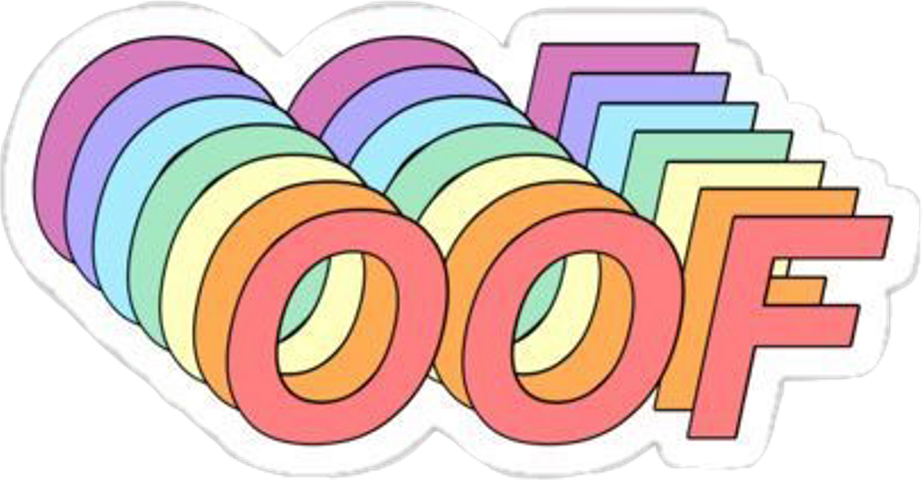 Oof Stickers Clipart - Full Size Clipart (#3923239) - PinClipart