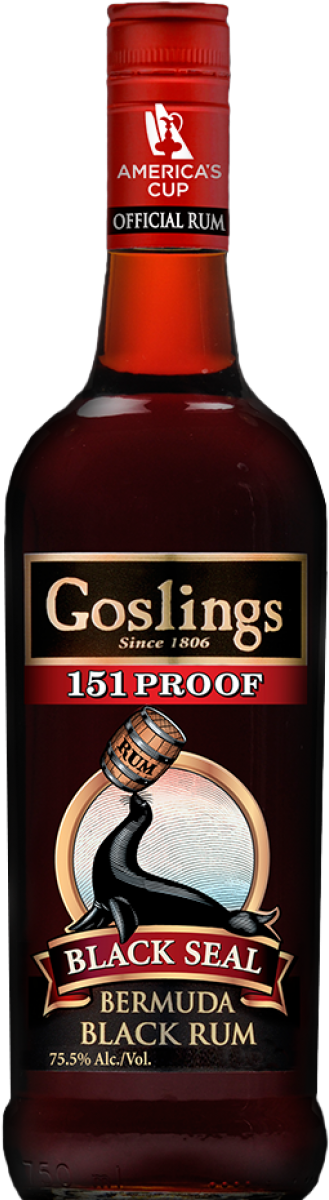 Goslings 151 Proof Black Seal Rum 75,5%, 0,7l - Gosling's Black Seal ...
