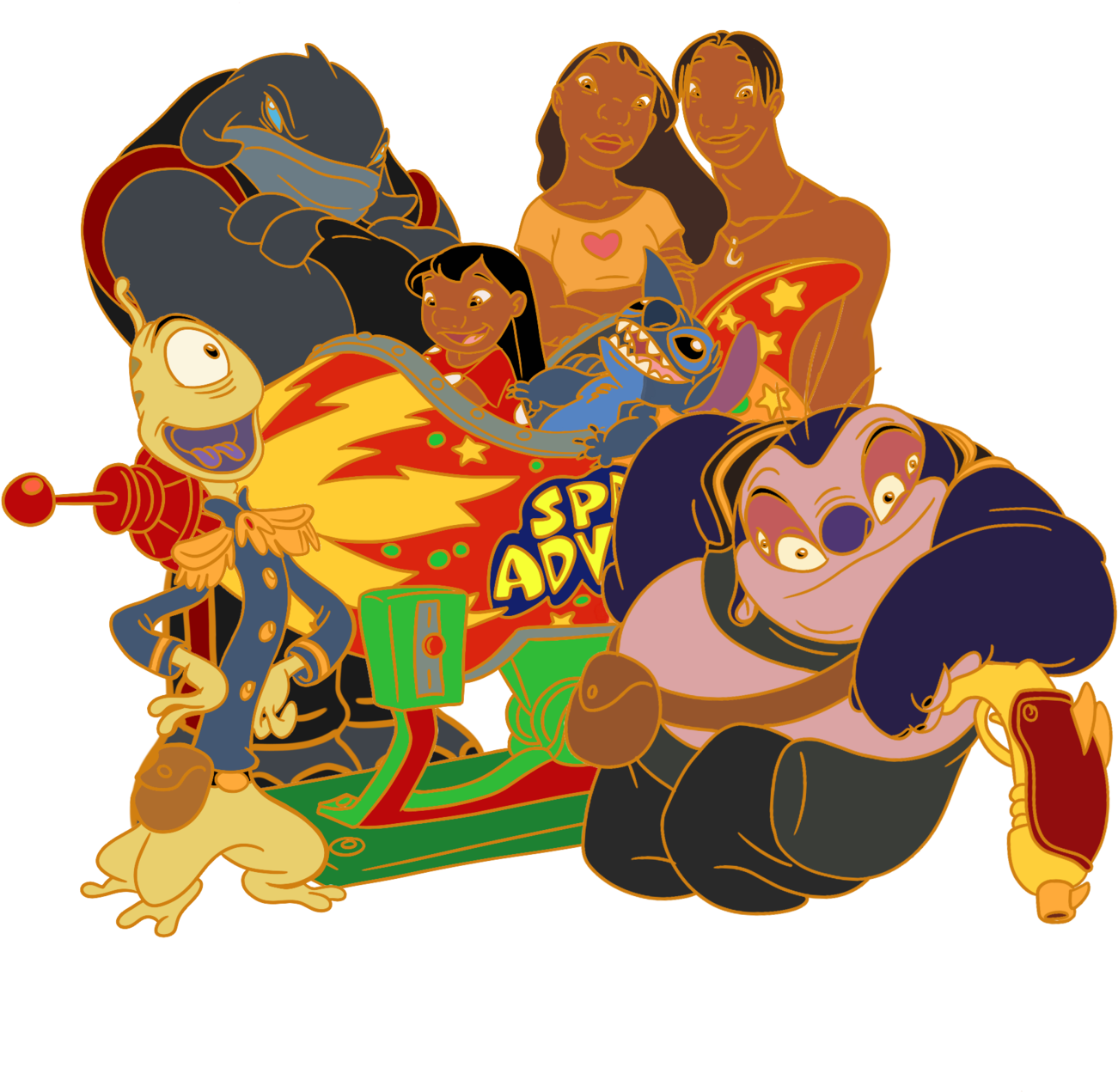 Character Cluster - Illustration Clipart - Full Size Clipart (#3926350 ...