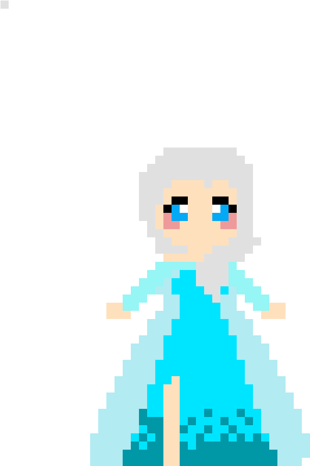 Elsa - Pixel Art Elsa Clipart - Full Size Clipart (#3940627) - PinClipart