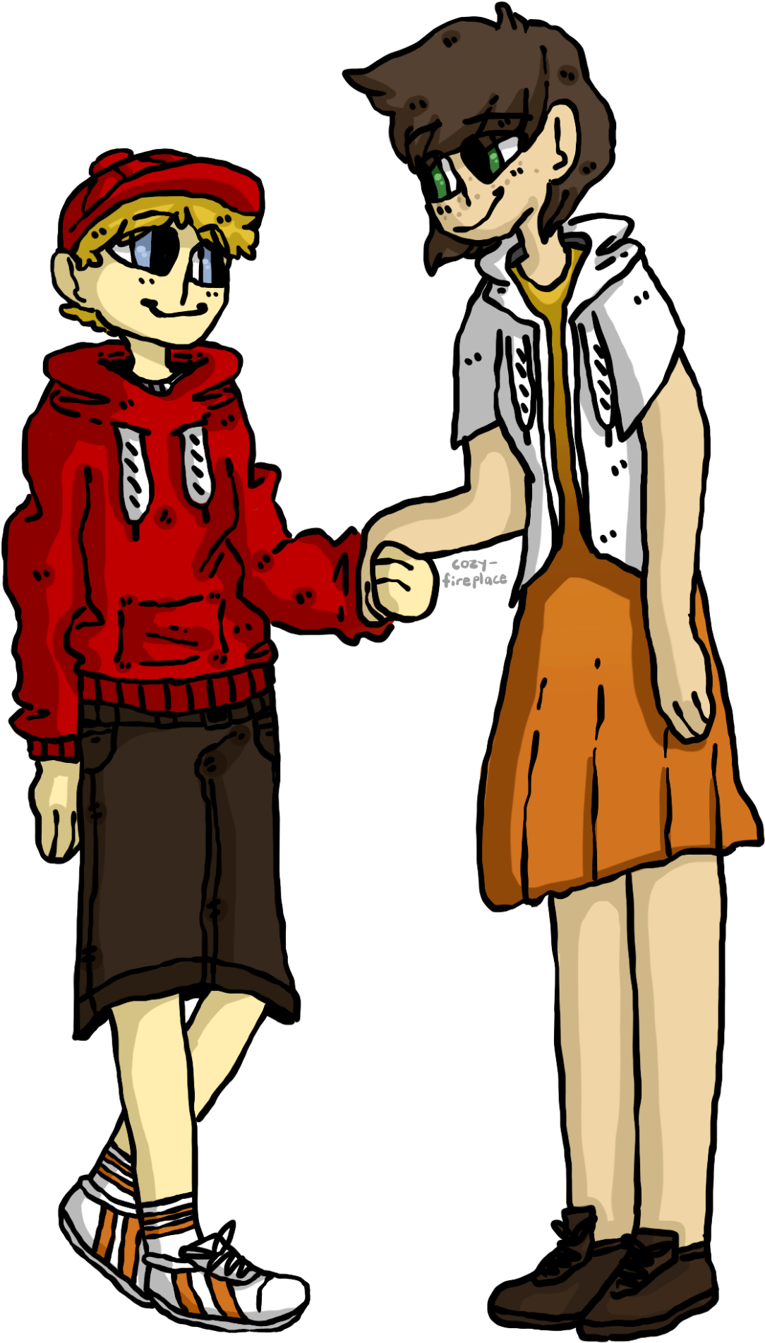 “transparent Oliver & Hailey - Cartoon Clipart - Full Size Clipart ...