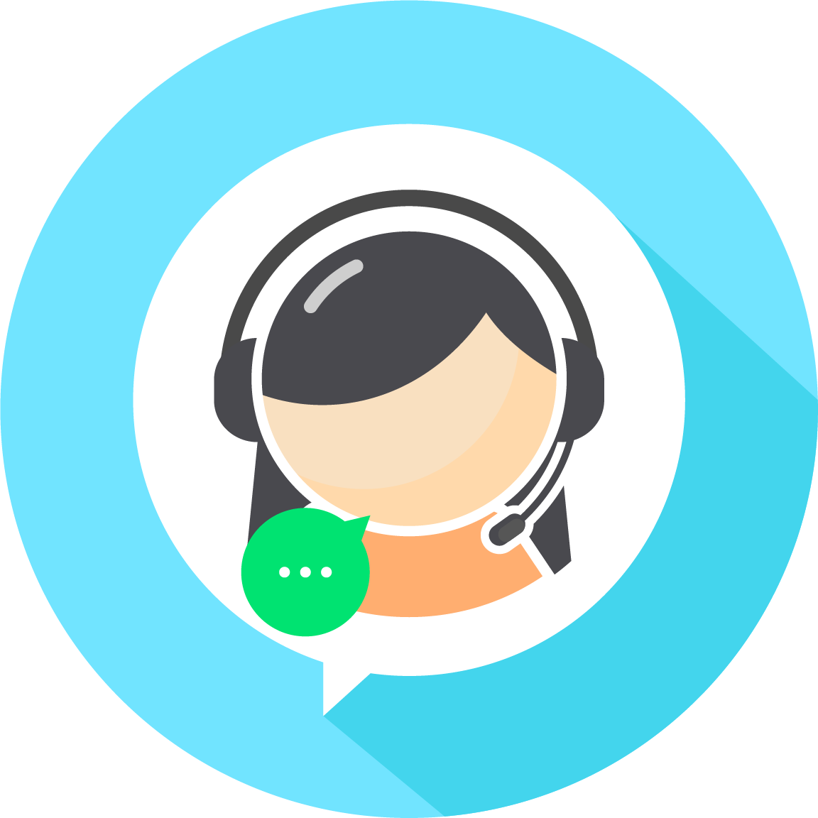 Live Answering Service - Circle Clipart - Full Size Clipart (#3953196 ...