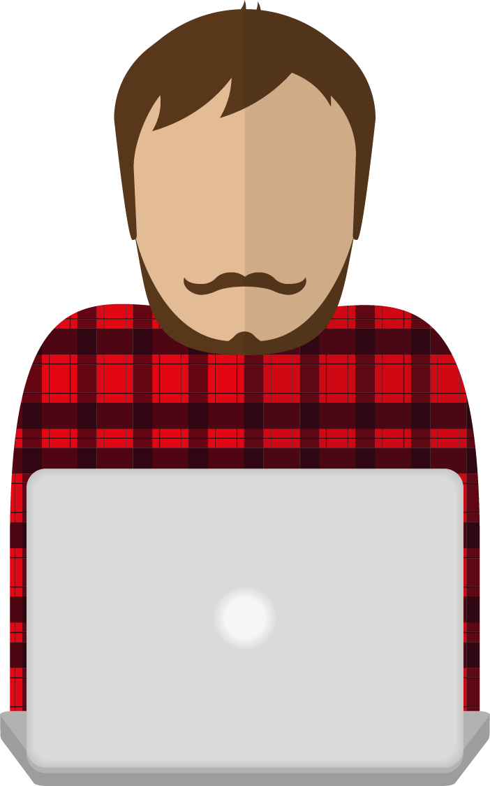 Person At Computer Clipart - Full Size Clipart (#3961132) - PinClipart
