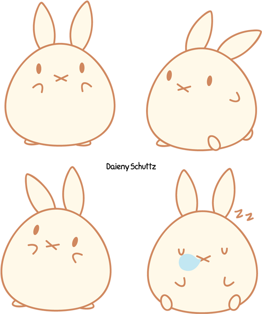 Chibi Clipart Bunny - Cartoon - Png Download - Full Size Clipart ...