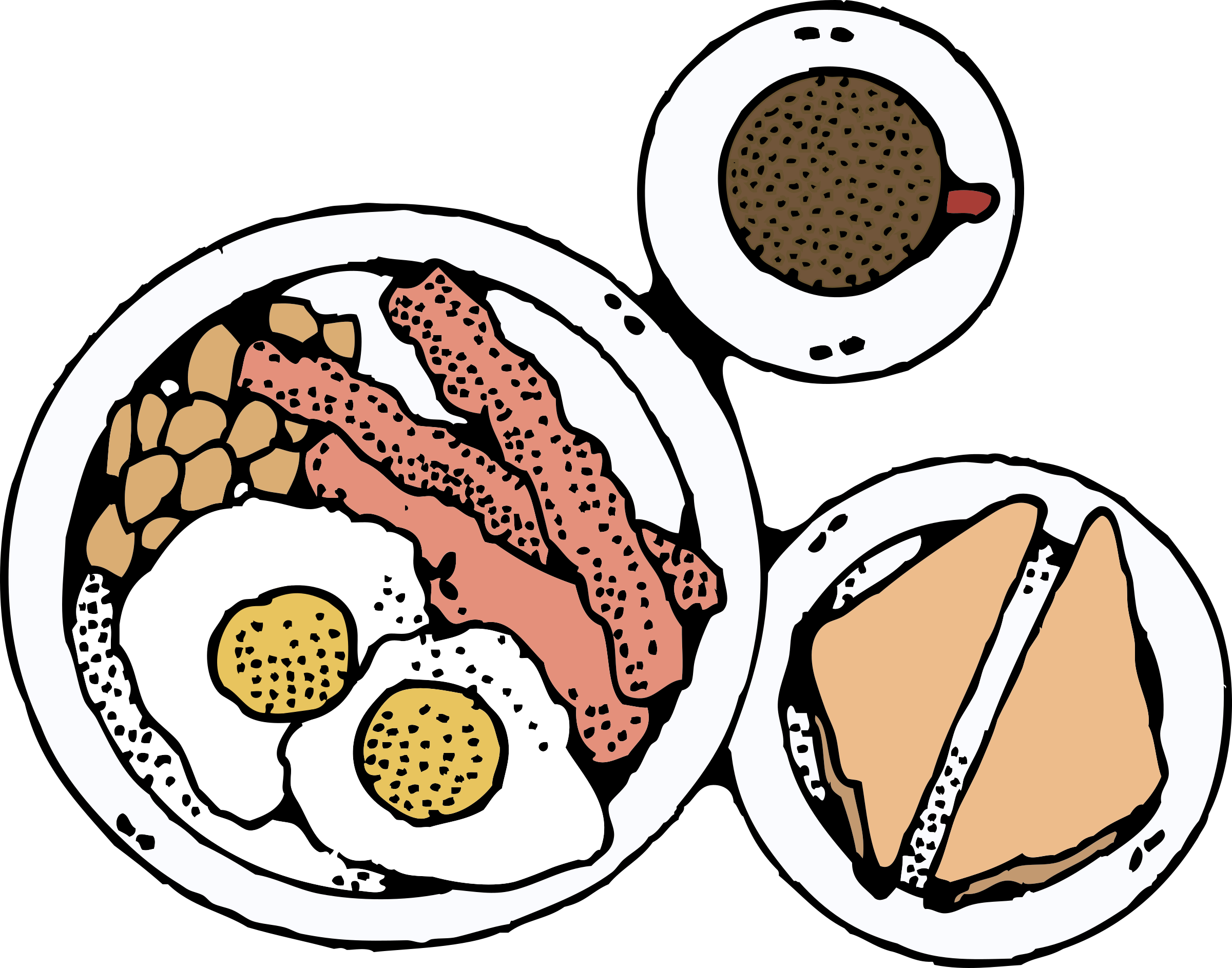 Big Image - Food Clipart Images Black And White - Png Download - Full ...