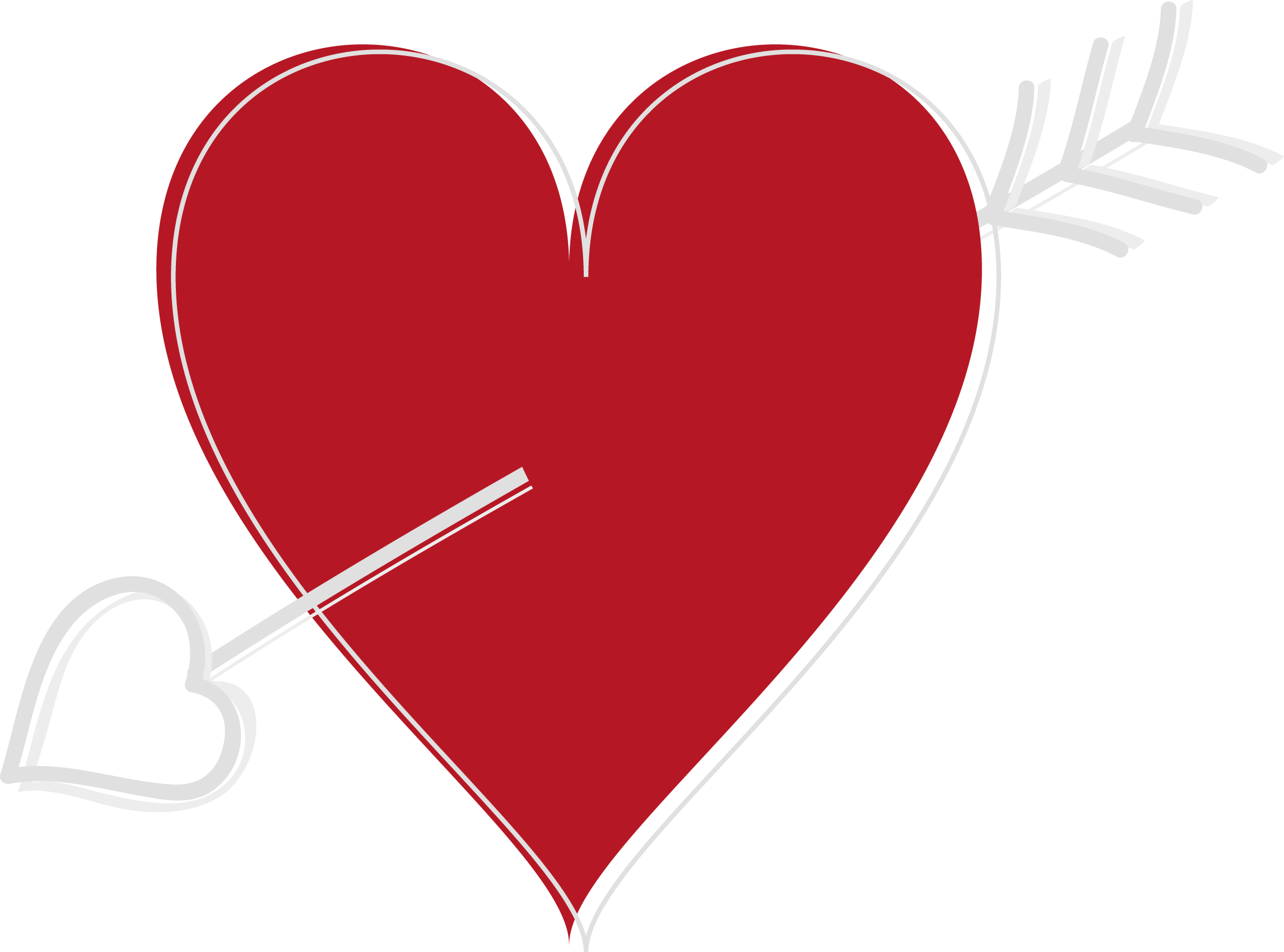 Heart And Arrows - Heart Clipart - Full Size Clipart (#3986056 ...