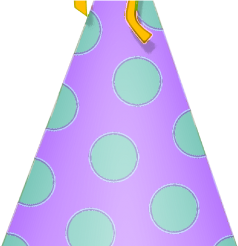 Birthday Hat Clipart Summer Birthday - Polka Dot - Png Download - Full ...