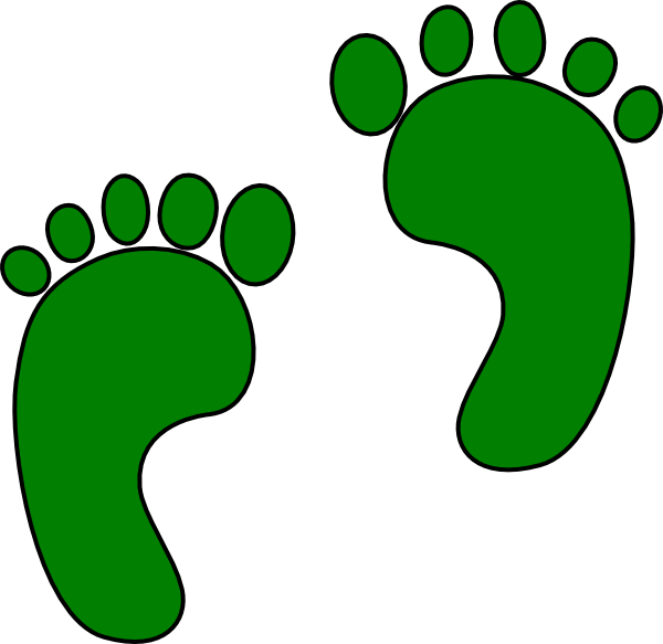 Png - Green Footsteps Clipart Transparent Png - Full Size Clipart ...