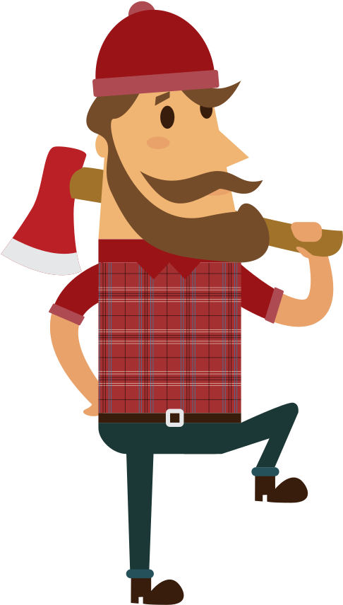 Lumberjack-241574 - Transparent Lumberjack Clipart - Png Download ...