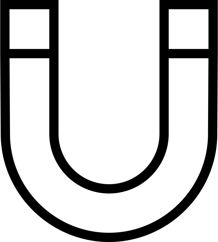 Download Magnet Outline Clipart Horseshoe Magnet Craft Magnets ...