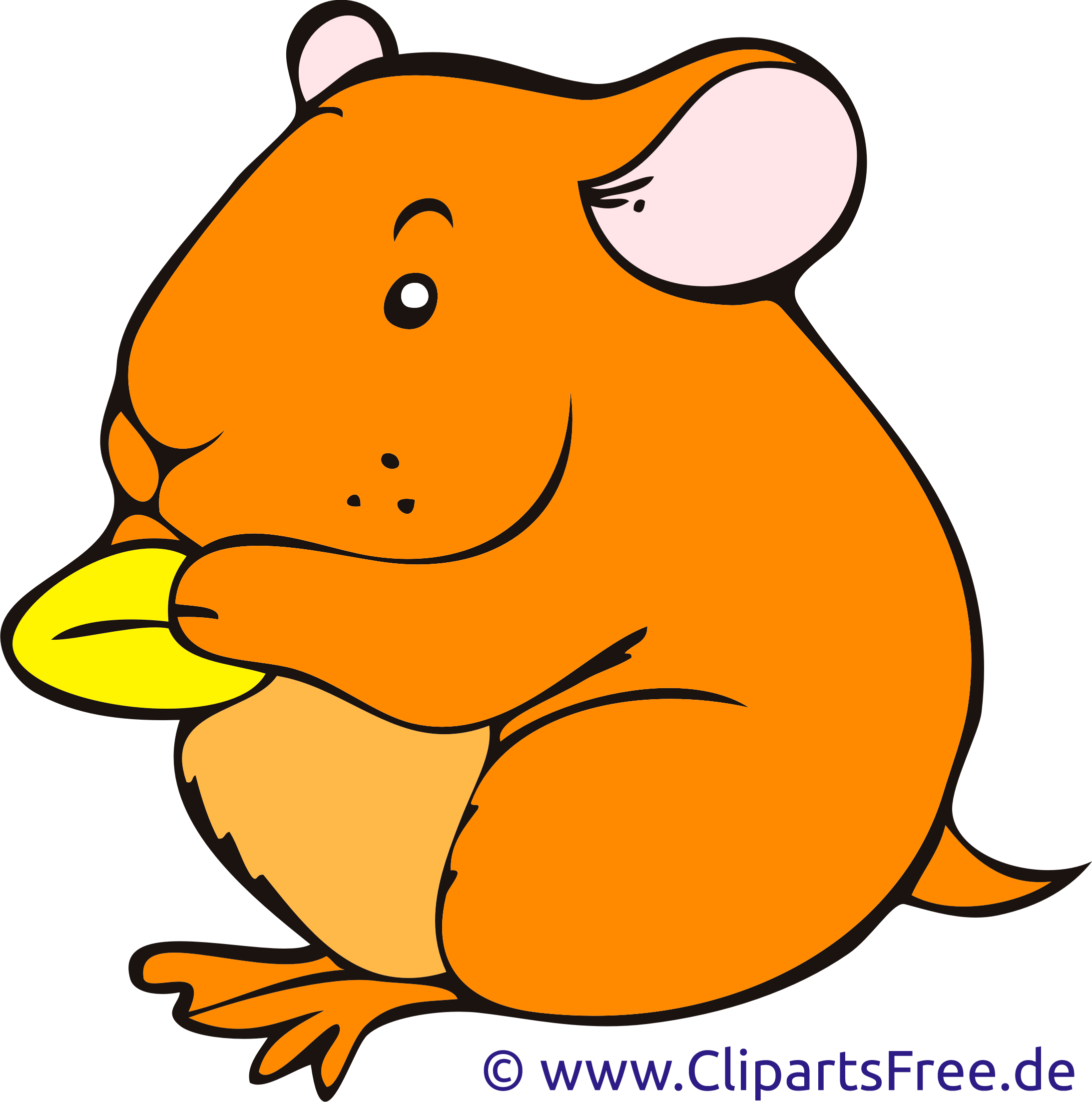 Cartoon Hamster Clip Art - Hamster Clipart Png Transparent Png - Full ...