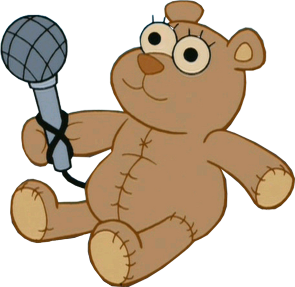 Download #teddybear #confessabear #microphone #teddy #bear #spongebob ...