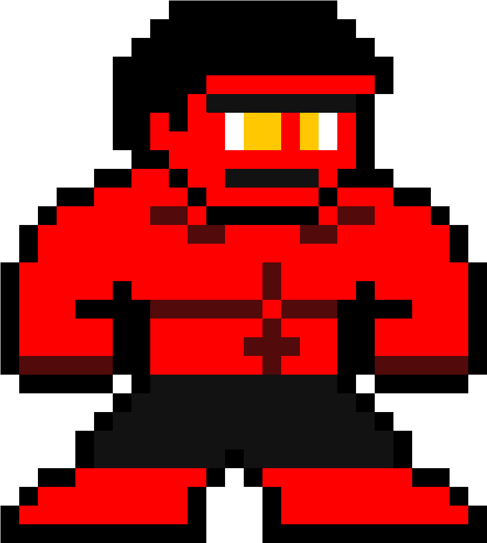 Red Hulk Sprite - Red Hulk Pixel Art Clipart - Full Size Clipart ...