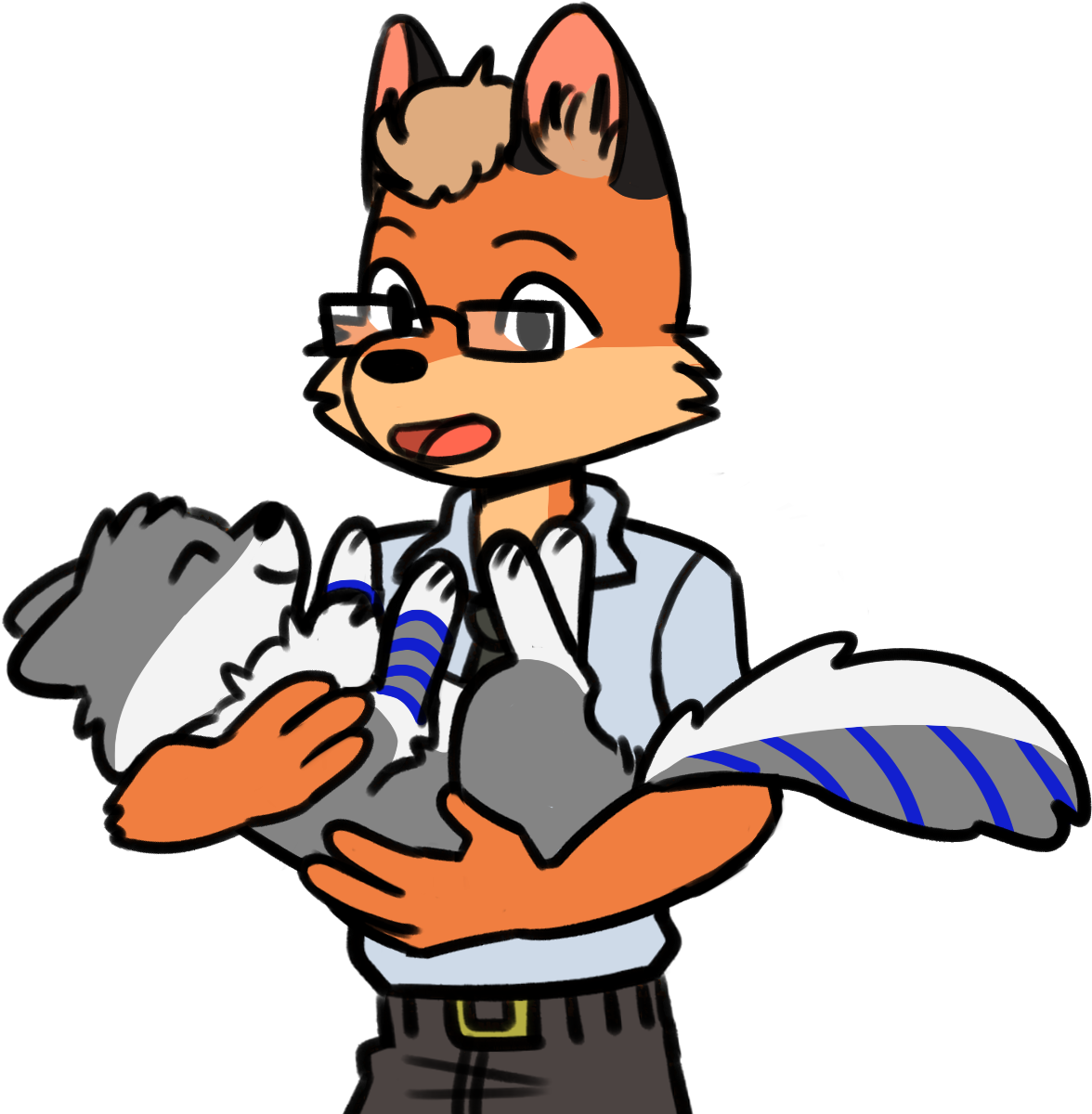 Little Wolf & Mr - Cartoon Clipart - Full Size Clipart (#4054905) - PinClipart