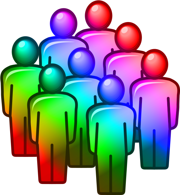 Rainbow Team Clipart - Full Size Clipart (#4055929) - PinClipart