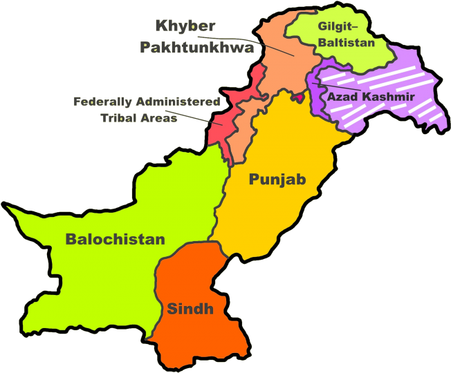 Pakistan Map Png Image - Map Of Pakistan 2019 Clipart - Full Size ...