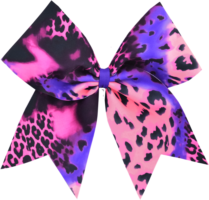 Download Neon Leopard I Love Cheer® Hair Bow - Butterfly Clipart ...