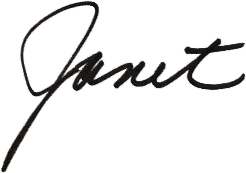 Signature-janet - Janet Signature Clipart - Full Size Clipart (#4072267 ...