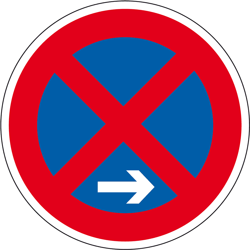 Verkehrszeichen Haltverbot Ende, Aluminium Ra1, 2mm - Circle Clipart ...