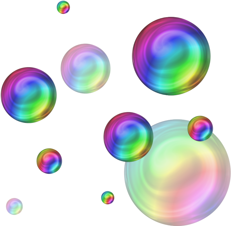 Rainbow Transparent Bubbles - Circle Clipart - Full Size Clipart ...