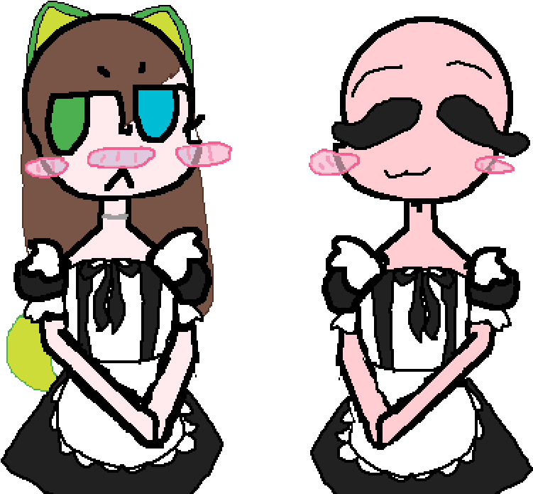 Meh In Maid Dress - Cartoon Clipart - Full Size Clipart (#4088573 ...