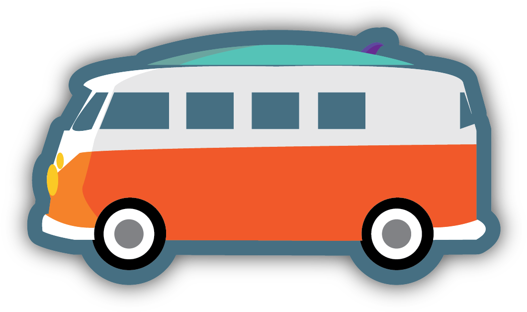 Surf Bus - Model Car Clipart - Full Size Clipart (#4091259) - PinClipart