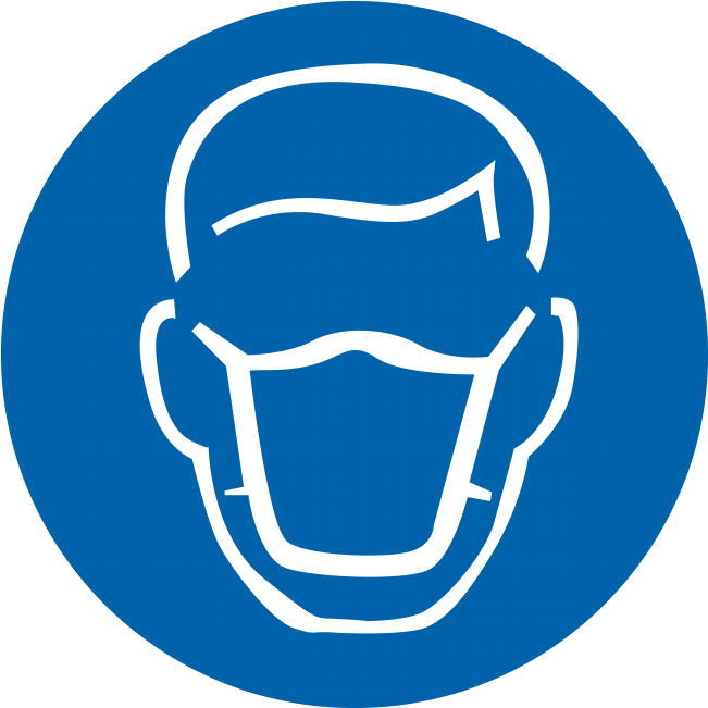 Warning Signs - Safety Sign Wear Mask Clipart - Full Size Clipart ...