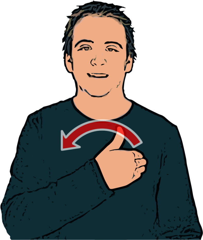 Download British Sign Language - British Sign Language Morning Clipart ...