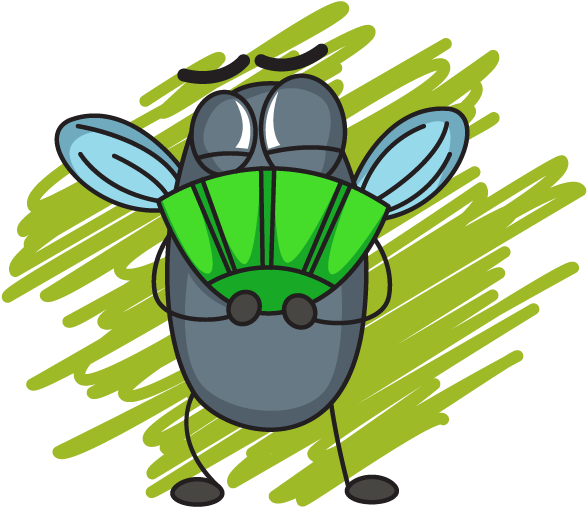 Cute Mosquito Sticker - Cartoon Mosqitos Clipart - Full Size Clipart ...