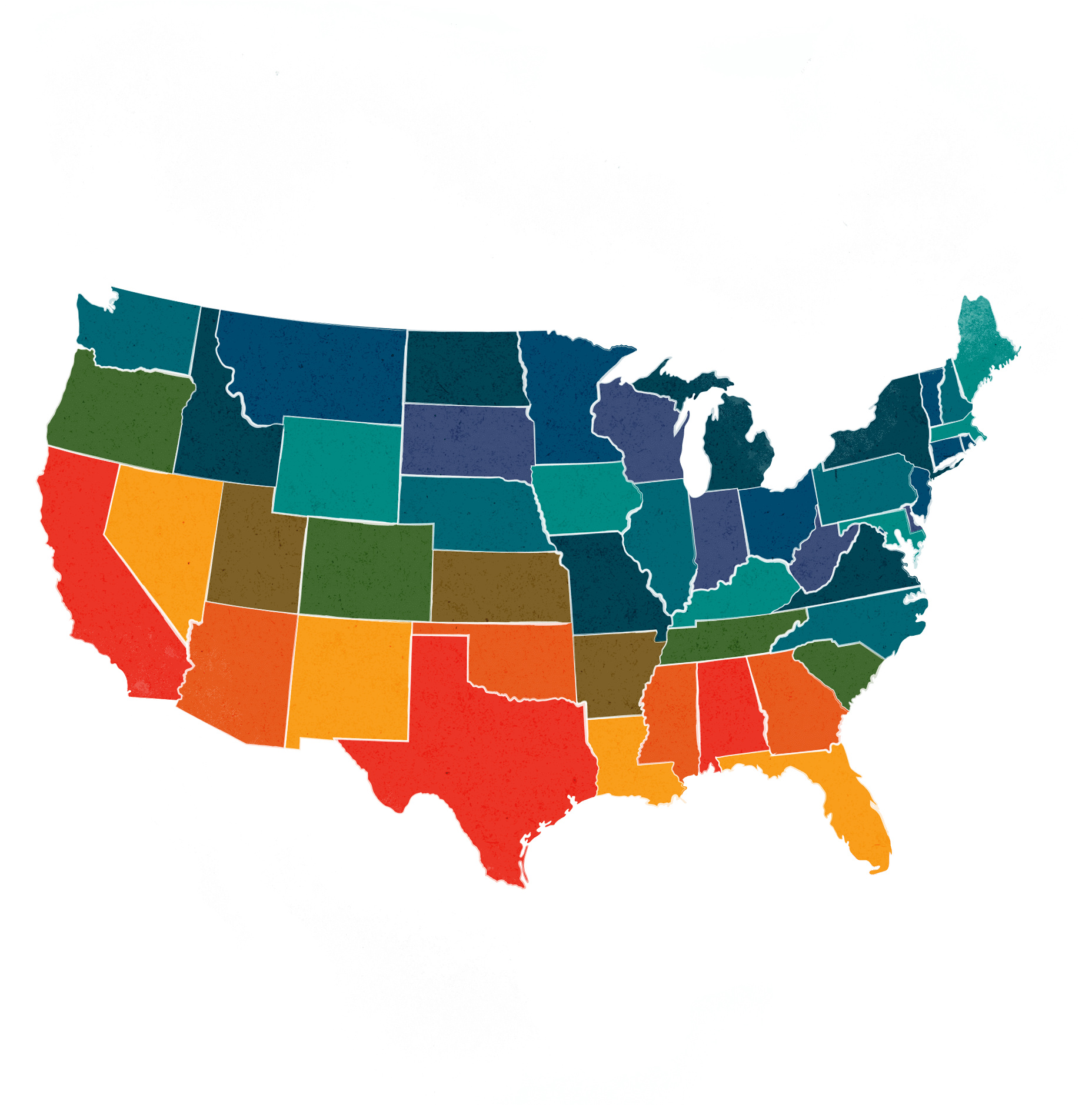 Download Us Map Clipart (#4110912) - PinClipart