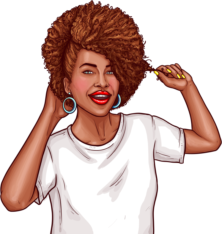 Afro Wig Clip Art - Png Download - Full Size Clipart (#4112059 ...
